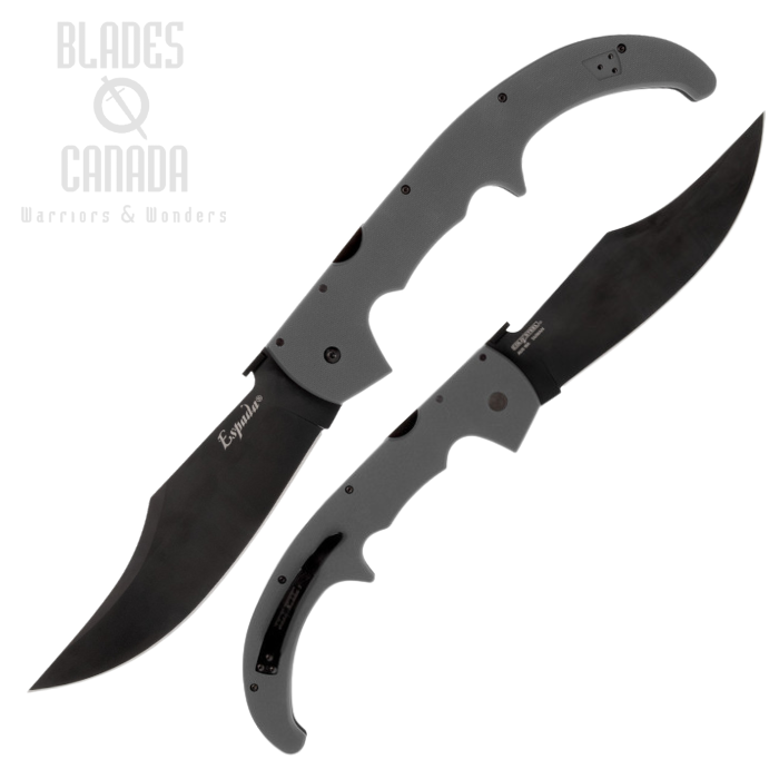 Cold Steel Espada XL Folding Knife, AUS10A Black, G10 Grey, CS-62MGC ...