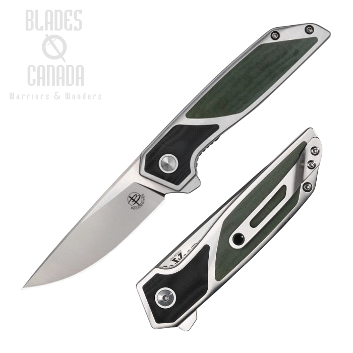 Begg Knives Diamici Flipper Folding Knife, D2 Satin, Stainless/G10 ...