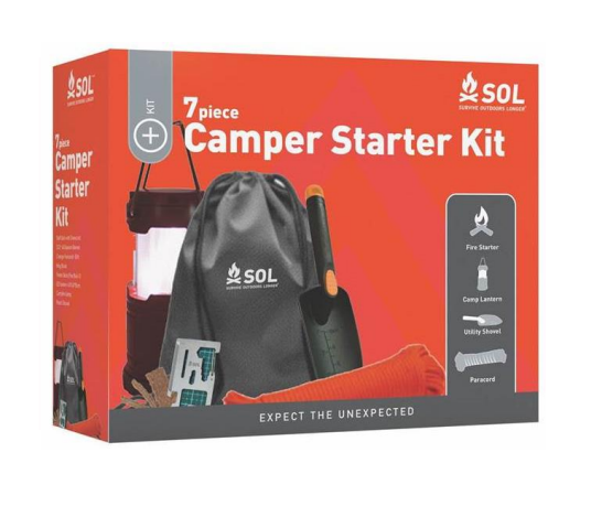 Survive Outdoors Longer SOL Camp Ready Starter Kit, 7 Piece [AD0140 ...